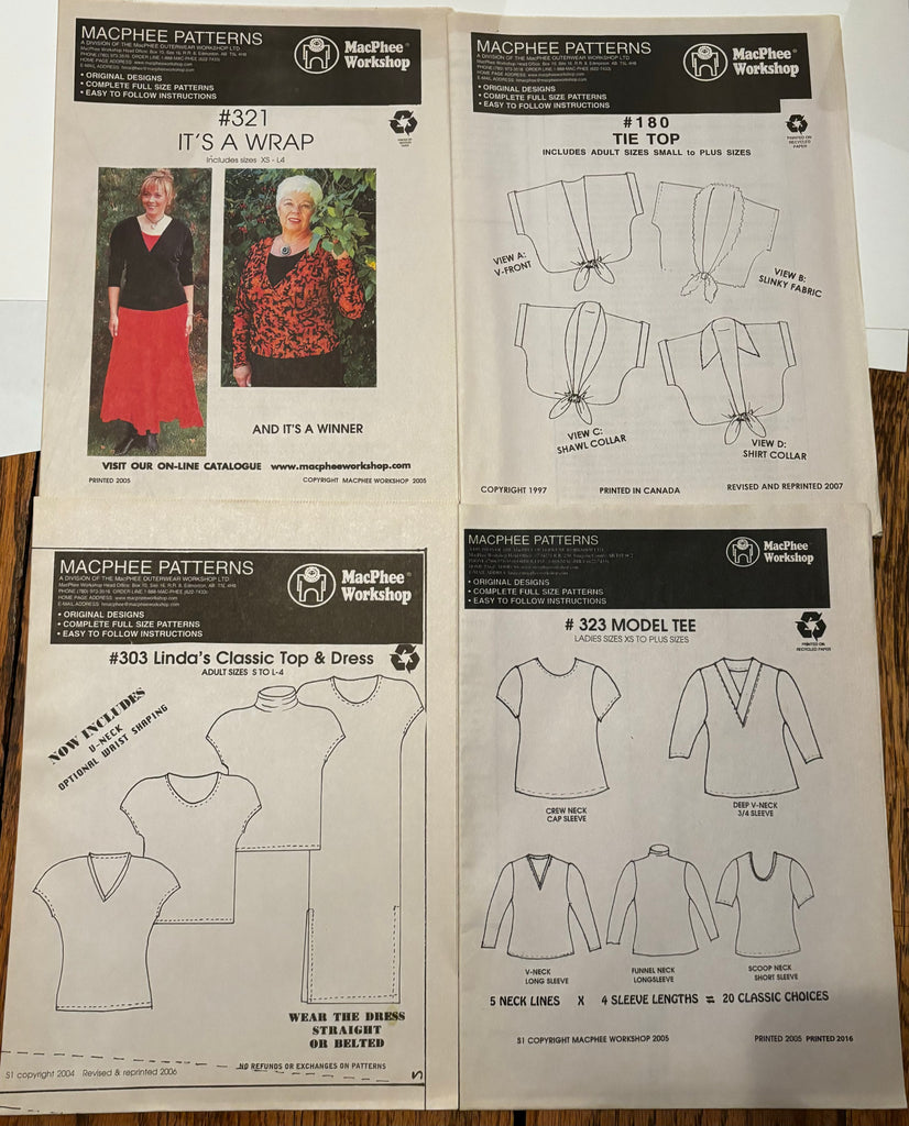 SEW MANY TOPS #2 Project Combo - SPECIAL OFFER – MacPhee WorkShop