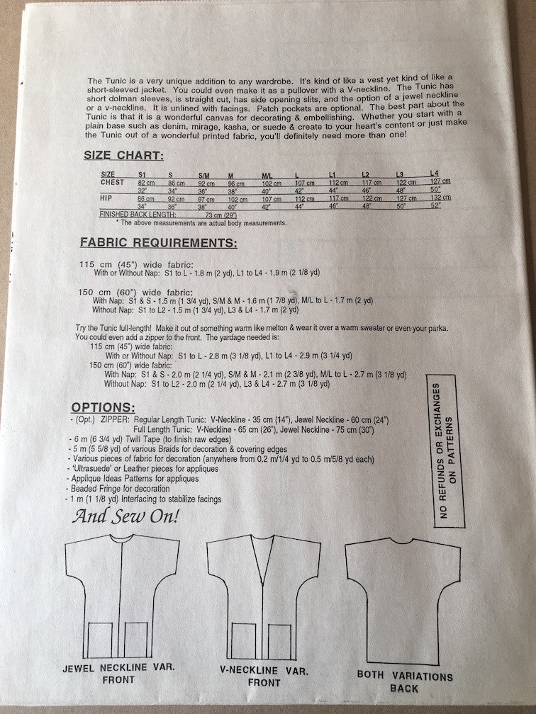 #101 TUNIC – MacPhee WorkShop