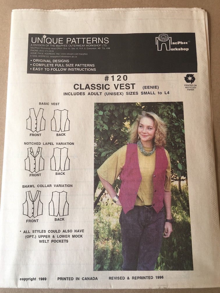 #120 CLASSIC VEST ADULT – MacPhee WorkShop