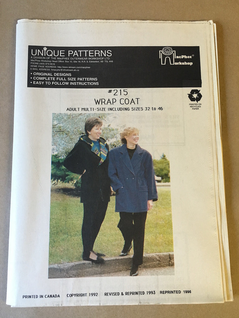 #215 WRAP COAT – MacPhee WorkShop