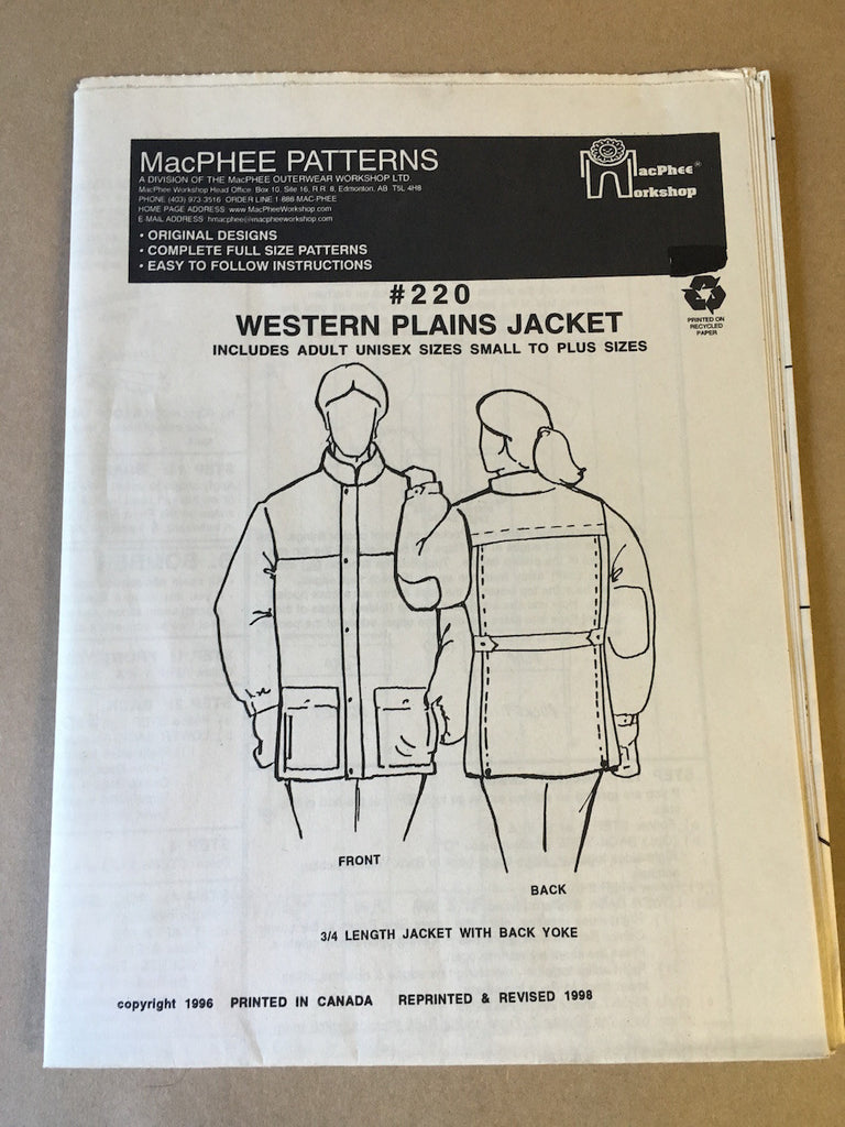 #220 WESTERN PLAINS JACKET – MacPhee WorkShop