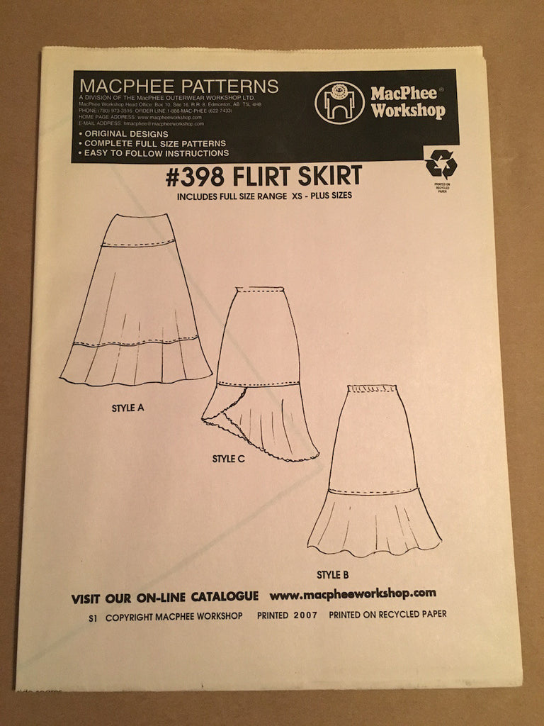 #398 FLIRT SKIRT – MacPhee WorkShop