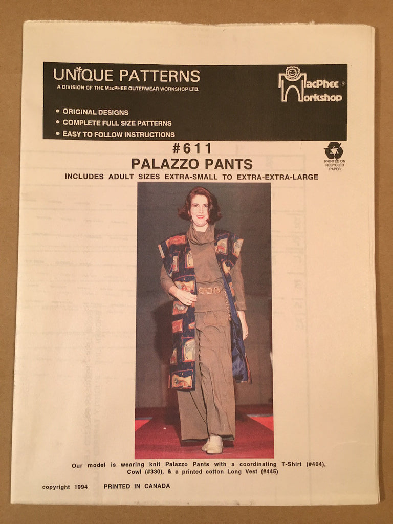 #611 PALAZZO PANTS – MacPhee WorkShop