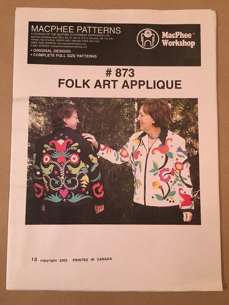 #873 FOLK ART APPLIQUE – MacPhee WorkShop
