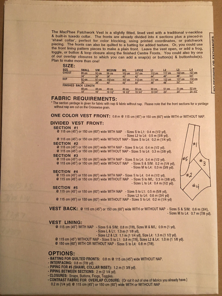 #123 PATCHWORK VEST – MacPhee WorkShop