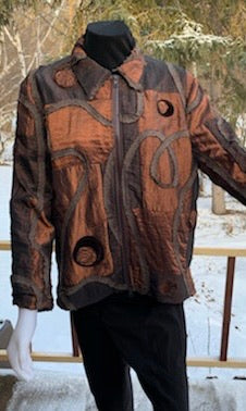 Shades of Brown Pieced Jacket – MacPhee WorkShop