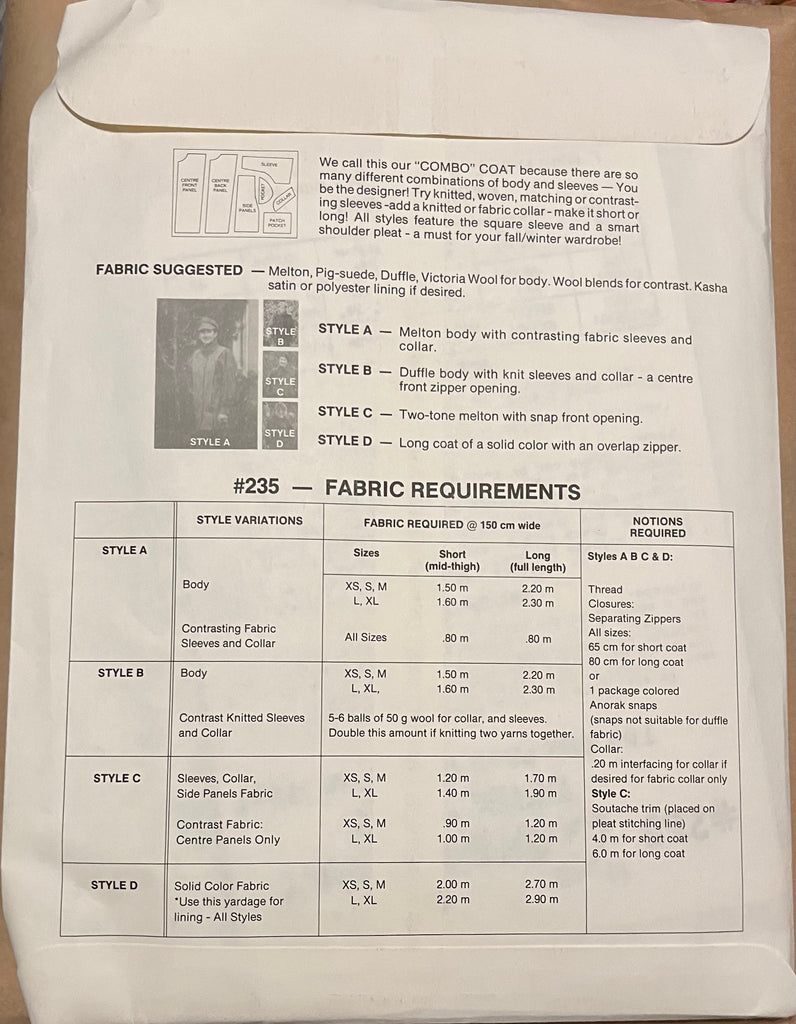 #235 COMBO COAT – MacPhee WorkShop