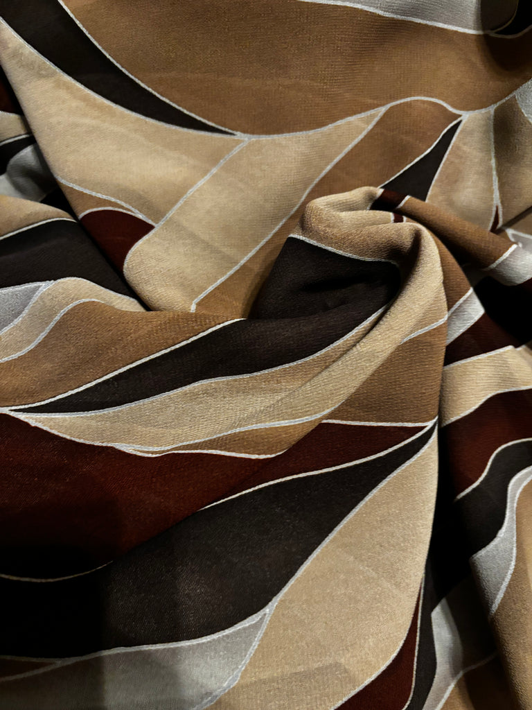 SHEER Neutral Waves Rayon PRINT – MacPhee WorkShop