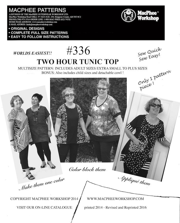 #336 TWO HOUR TUNIC TOP – MacPhee WorkShop