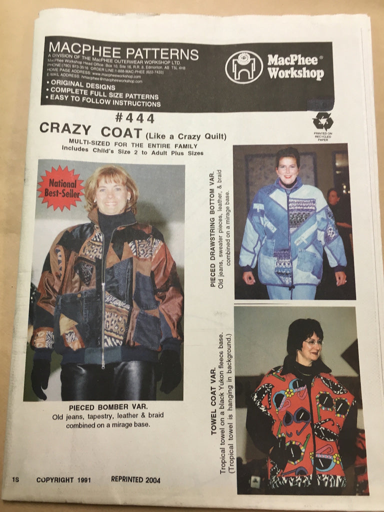 #444 CRAZY COAT – MacPhee WorkShop