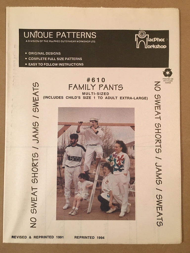 #610 FAMILY PANTS – MacPhee WorkShop