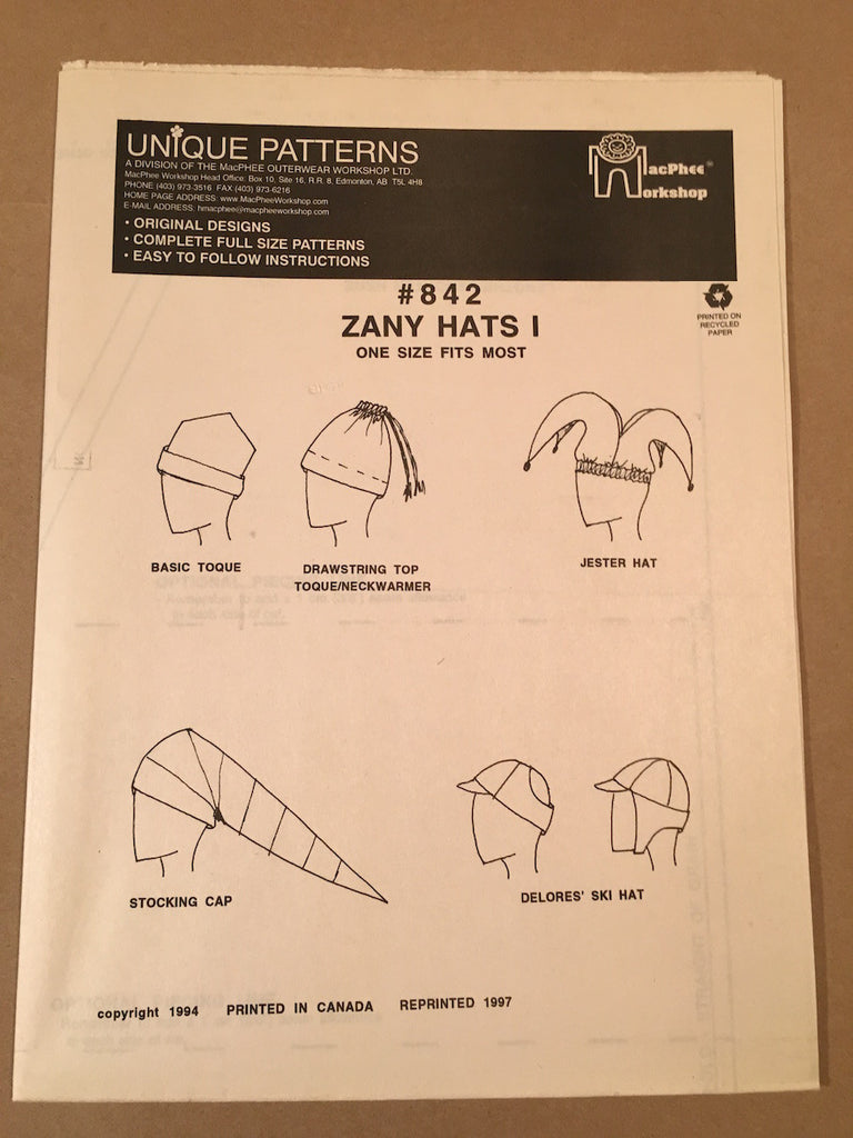 #842 ZANY HAT I – MacPhee WorkShop