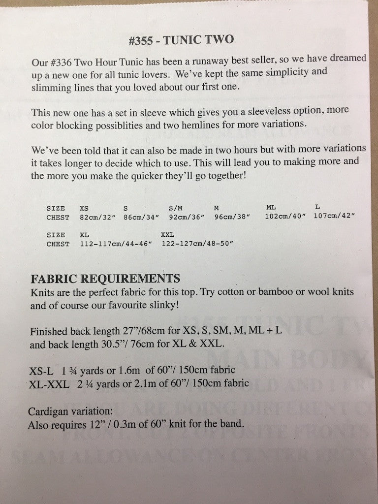 #355 TUNIC TWO – MacPhee WorkShop